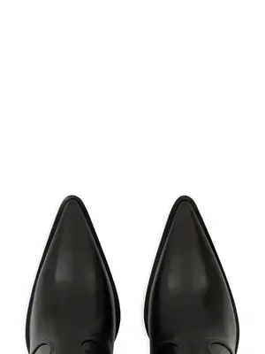 Etro Leather Ankle Boots With Wedge Heel