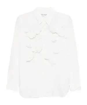 Comme Des Garçons Knot-detail Blouse - White