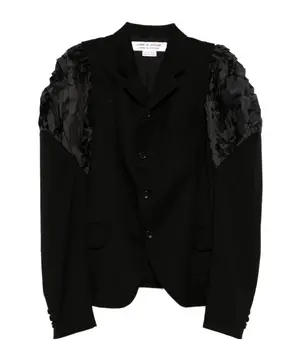 Comme Des Garçons Ruffled-sleeve Blazer