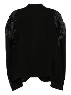 Comme Des Garçons Ruffled-sleeve Blazer