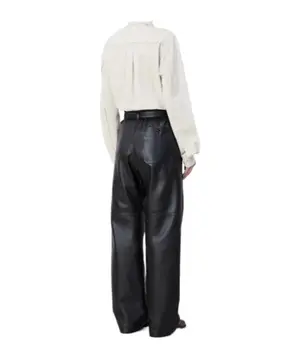 LEMAIRE Pleat Detailed Belted Straight Leg Pants