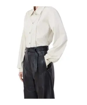 LEMAIRE Pleat Detailed Belted Straight Leg Pants