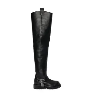 MSGM D-ring Over-the-knee Boots - Black