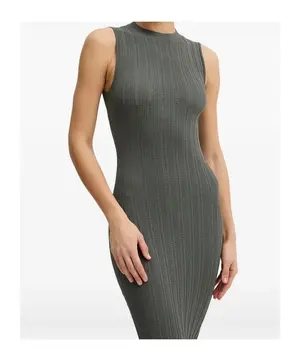 TWINSET Ribbed-knit Sleeveless Dress