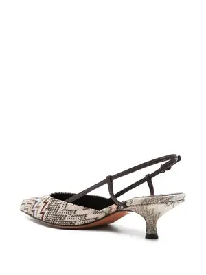 Missoni Point-toe Slingback Pumps