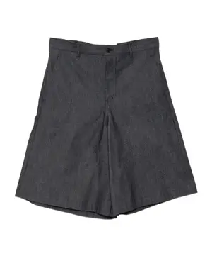 Comme Des Garçons Wide-leg Denim Shorts
