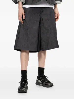 Comme Des Garçons Wide-leg Denim Shorts