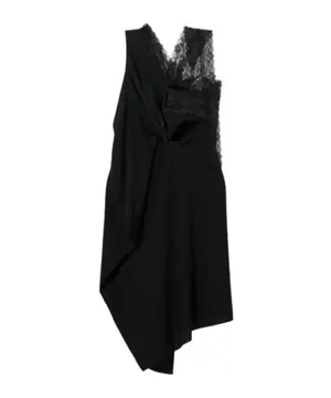 Junya Watanabe Asymmetric Draped Gathered Midi Dress