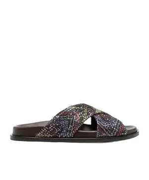 Missoni Missoni Criss-Cross-Strap Sandals Black