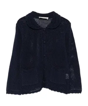 DUNST Long-sleeves Cardigan - Navy Blue
