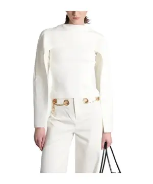 Cult Gaia Alka Cape-sleeve Blouse - White