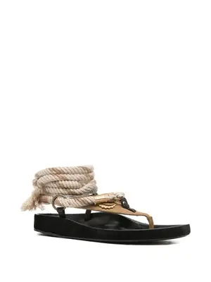 Isabel Marant Étoile Onya Flat Sandals - Black