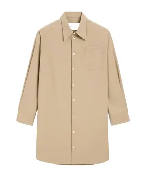 AMI Paris De Coeur Button Pocket Shirt Dress