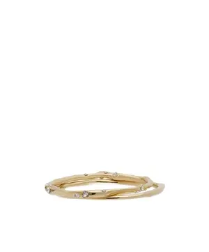 Dries Van Noten Crystal-embellished Cuff Bracelet Set - Yellow