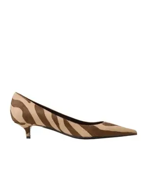 JIMMY CHOO Zebra-print High Heels - Brown