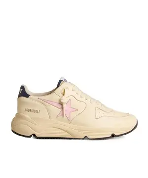 GOLDEN GOOSE Running Sole Nappa Leather Sneakers - Nude