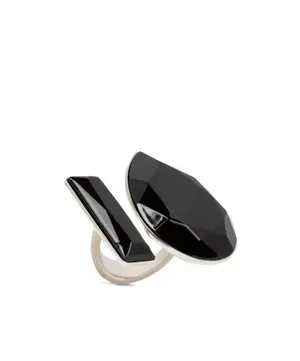 Dries Van Noten Open Gem Ring - Black