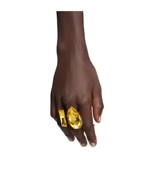 Dries Van Noten Gem Open Ring