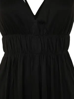P.a.r.o.s.h Smocked-detail V-neck Dress