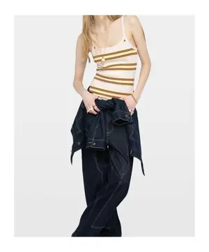Zadig&Voltaire Striped Ribbed Tank Top