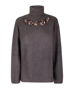 P.a.r.o.s.h High Neck Wool Sweater - Black