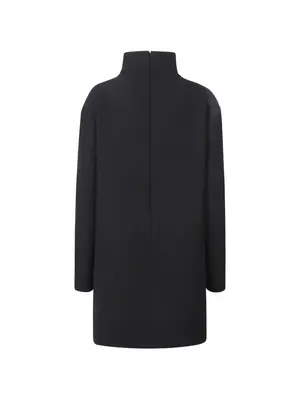 Khaite Lace-up High-neck Lee Dress