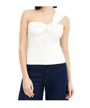 P.a.r.o.s.h Knot-detail One-shoulder Blouse