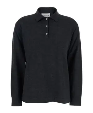 P.a.r.o.s.h Polo-neck Button Polo Shirt - Black