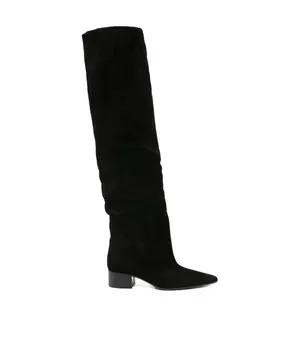 Khaite 40mm Pointed-toe Suede Boots
