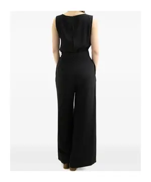 P.a.r.o.s.h Tie-waist Jumpsuit - Black