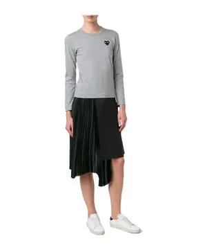 Play Comme Des Garcon Play Comme Des Garçons Long-sleeve T-shirt With Embroidered Heart Emblem