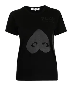 Play Comme Des Garcon Heart T-shirt - Black