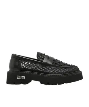 Cult Gaia Slash Beaded Leather Sneakers