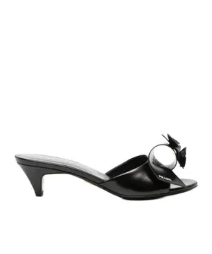 Prada 50mm Floral-appliqué Mules