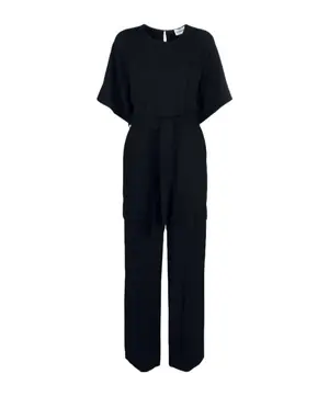 P.a.r.o.s.h Poker Short-sleeve Jumpsuit - Black