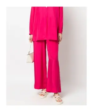 P.a.r.o.s.h Silk Wide Leg Drawstring Trousers