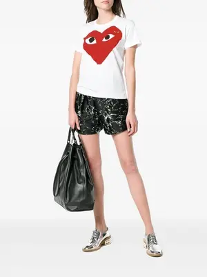 Play Comme Des Garcon Heart-eyes T-shirt