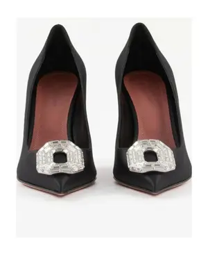 Amina Muaddi Camelia 90mm Crystal Pumps