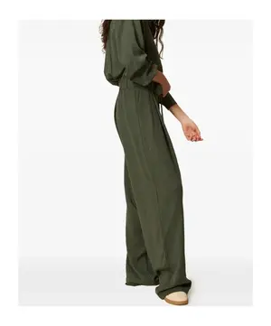 TWINSET Stud-embellished Twill Jumpsuit