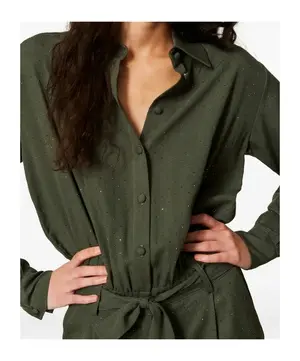 TWINSET Stud-embellished Twill Jumpsuit