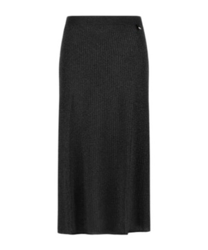 Herno Ribbed Midi Skirt - Black