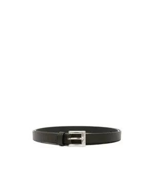 P.a.r.o.s.h Pebbled Leather Belt - Black