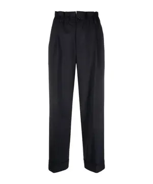 P.a.r.o.s.h Paperbag-waist Straight Leg Trousers