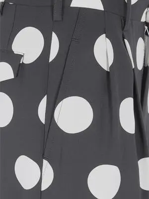 Junya Watanabe Polka-dot Pleated Trousers