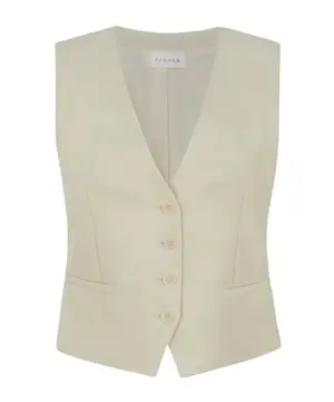 P.a.r.o.s.h V-neck Button Vest - Nude