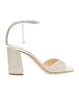 JIMMY CHOO Saeda 85mm Leather Sandals