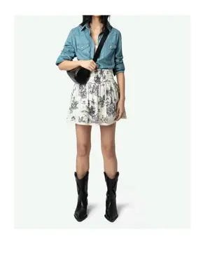 Zadig&Voltaire Jeweled Button Flap-pockets Shirt