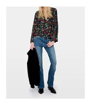 Zadig&Voltaire Torny V-neck Floral Blouse