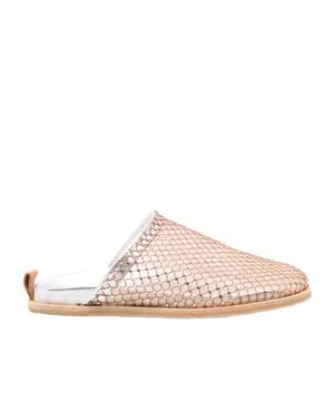 FORTE_FORTE Crystal-embellished Mesh Mules - Nude