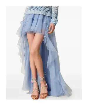 TWINSET Asymmetrical Tulle Skirt